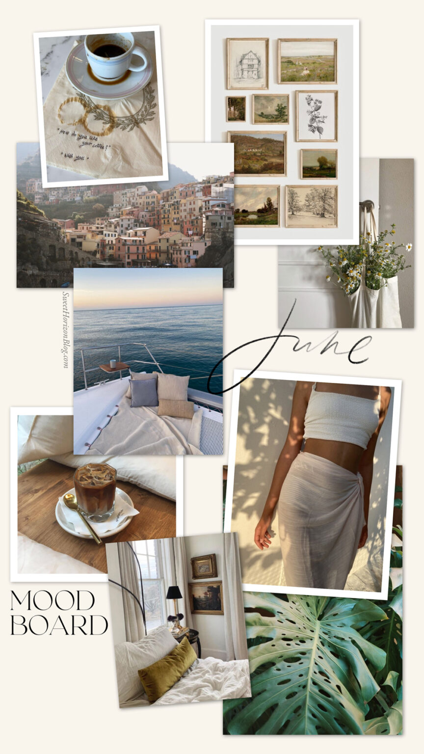 June Moodboard + Monthly Intentions | Sweet Horizon Studio Blog