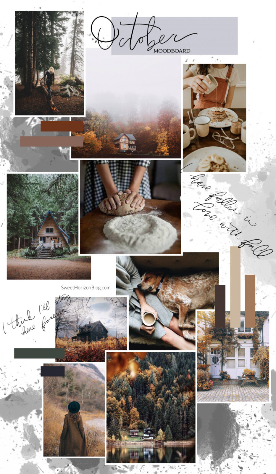 October Free Background + Monthly Goals | Sweet Horizon Studio Blog